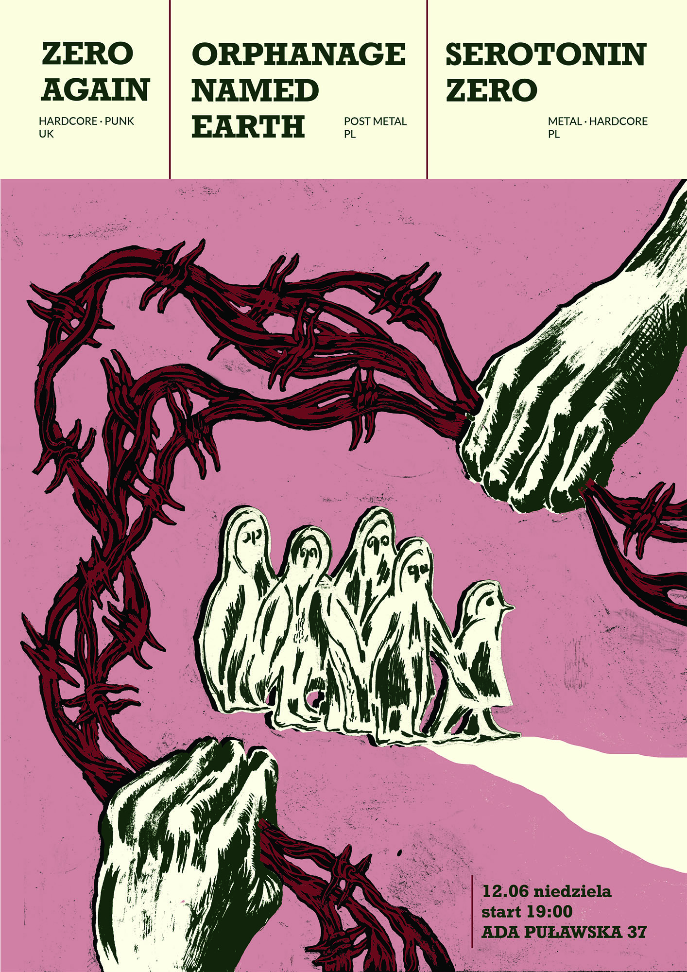 12.06.2022 – ZERO AGAIN (uk) + ORPHANAGE NAMED EARTH (pl) + SEROTONIN ...